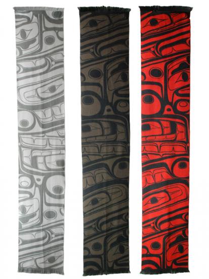 Panabo - Bill Helin Frog Box Fleece Scarf – Anchorage Museum Store
